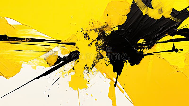 Bold Yellow Background Abstract Stock Illustration - Illustration of ...