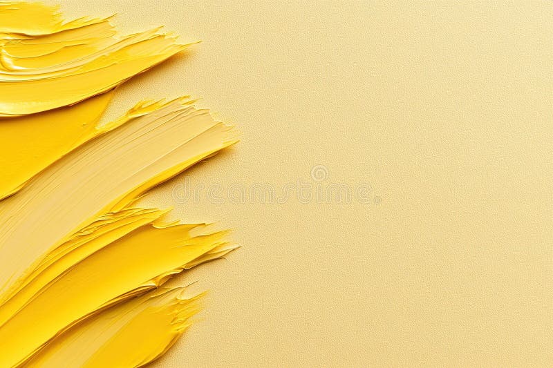 Bold Yellow Brush Strokes Overlap on a Subtle Yellow Base, Delivering a ...