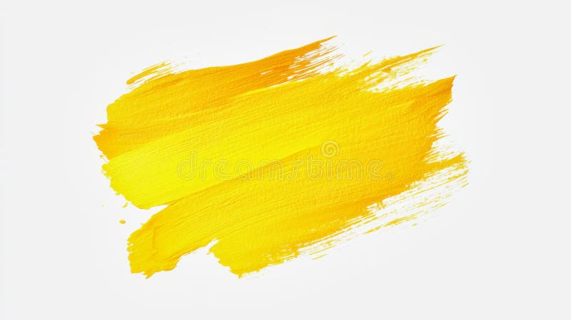 Bold Yellow Brushstrokes Create Dynamic Abstract Watercolor Texture for Artistic Expression ...