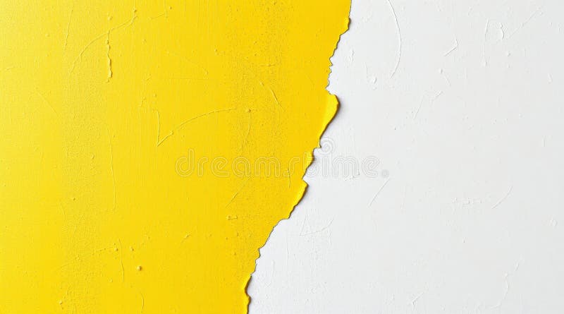 Bold Yellow and White Textured Wall with Torn Edge for a Striking ...