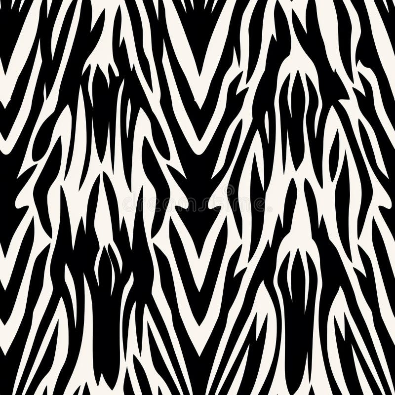 Bold Zebra Pattern Fabric with Gothic Undertones and Abstract Organic ...