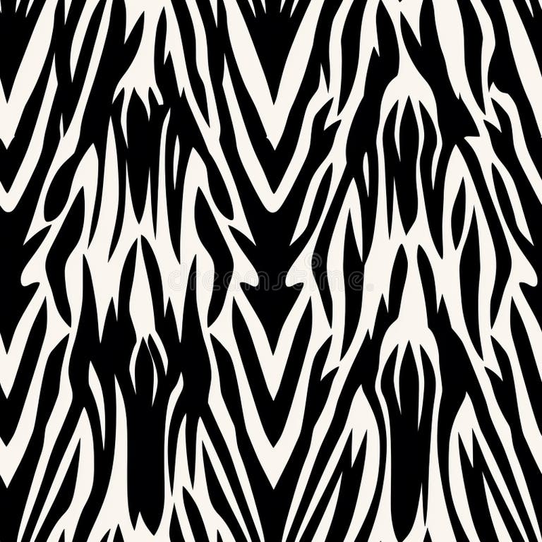 Bold Zebra Pattern Fabric with Gothic Undertones and Abstract Organic ...