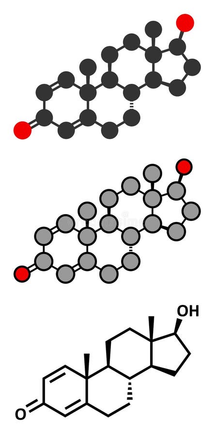 Boldenone Anabolic Steroid, Chemical Structure. Skeletal Formula. Stock ...