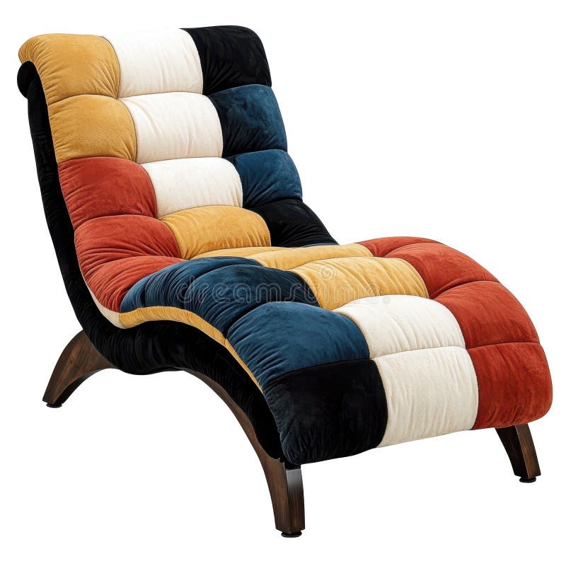 Boldly Colored Chaise with Oversized Design, Perfect for Modern Decor ...