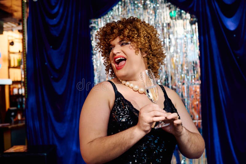 Eccentric Drag Performance Captivates Audience during Stock Photo ...