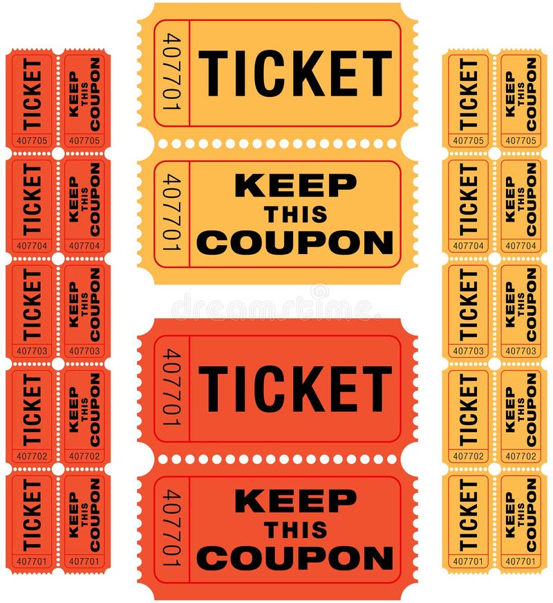 Boletos de la rifa ilustración del vector. Ilustración de recibo - 3300927
