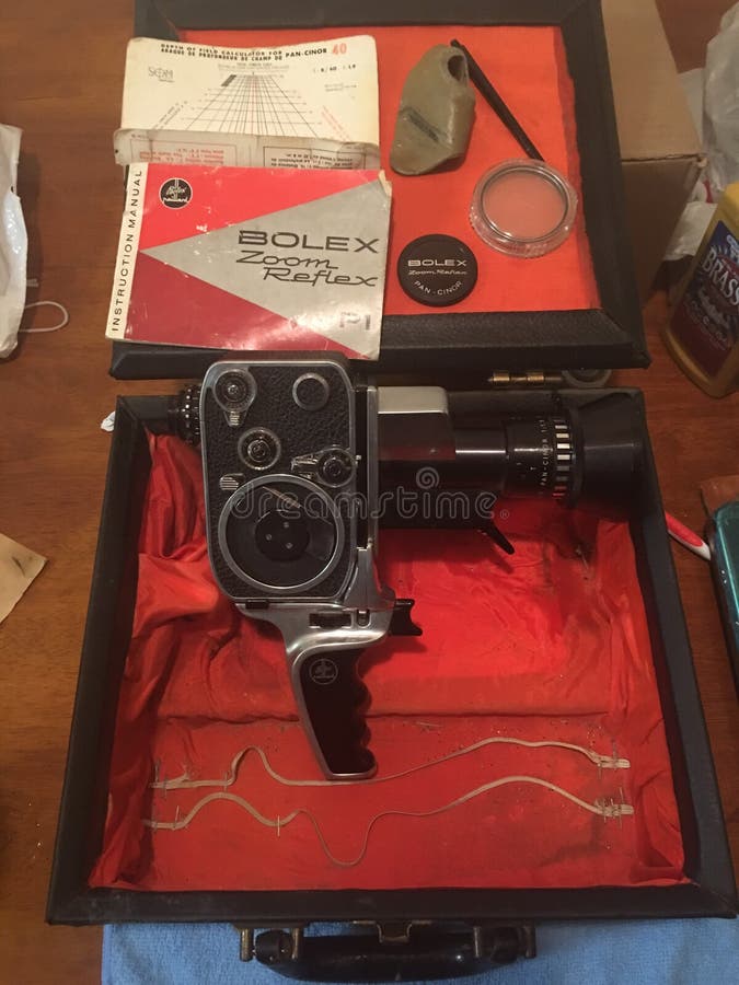 Bolex 8mm vintage camera editorial photography. Image of movie - 98529812