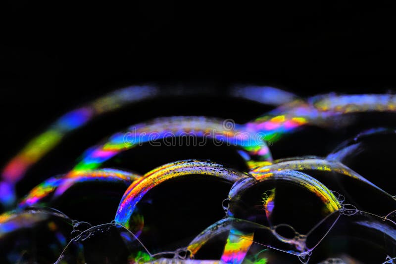 Bolhas Coloridas Com Fundo Preto Imagem de Stock - Imagem de colorido ...