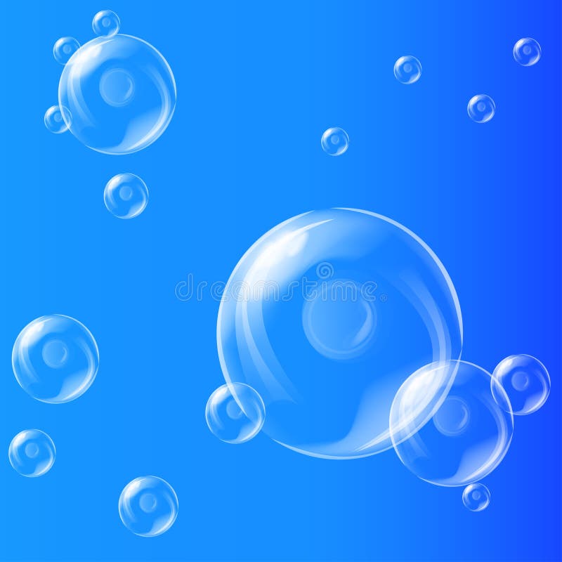 Bolhas de sabão ilustração do vetor. Ilustração de pureza - 21343699