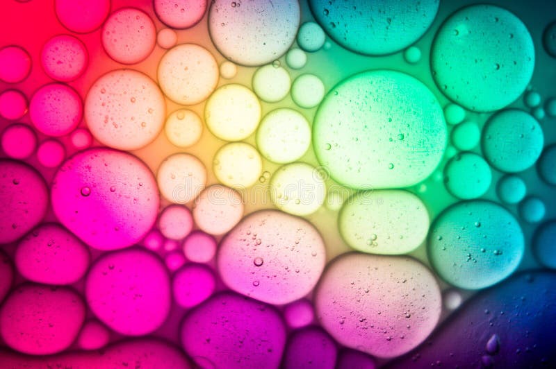 Bolhas Coloridas Brilhantes Foto de Stock - Imagem de macro, misturado ...