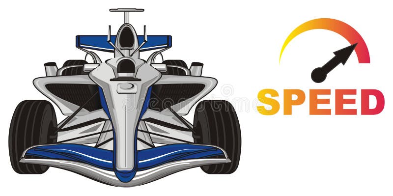 Bolid and signs of speed stock illustration. Illustration of speed ...