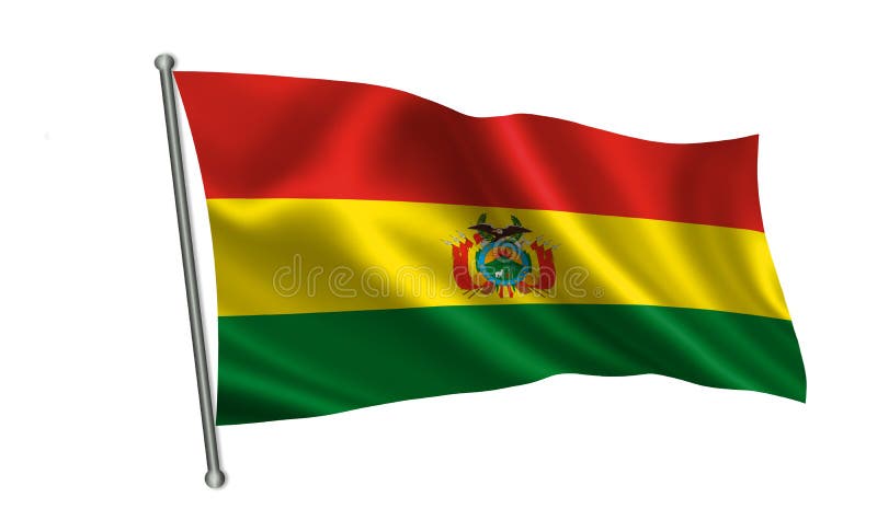 Bolivia Flag. a Series of `Flags of the World Stock Illustration ...