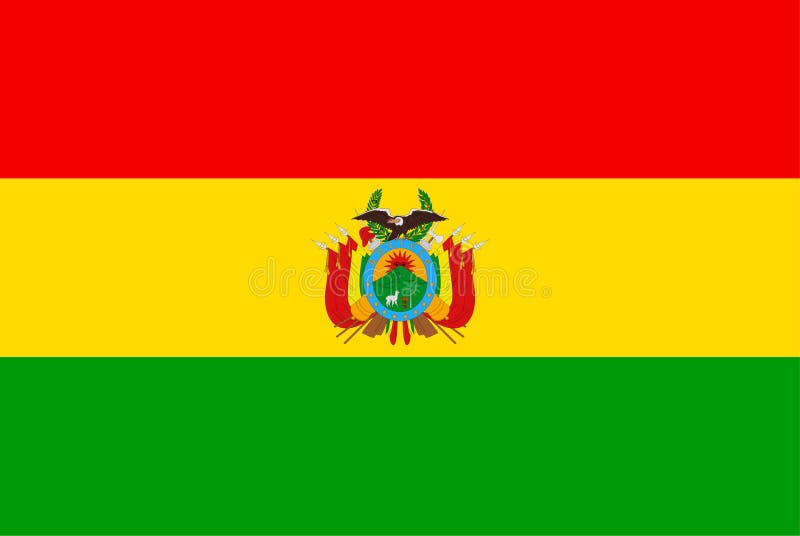 Bolivia Flag. Sovereign State Flag of Bolivia Stock Illustration ...