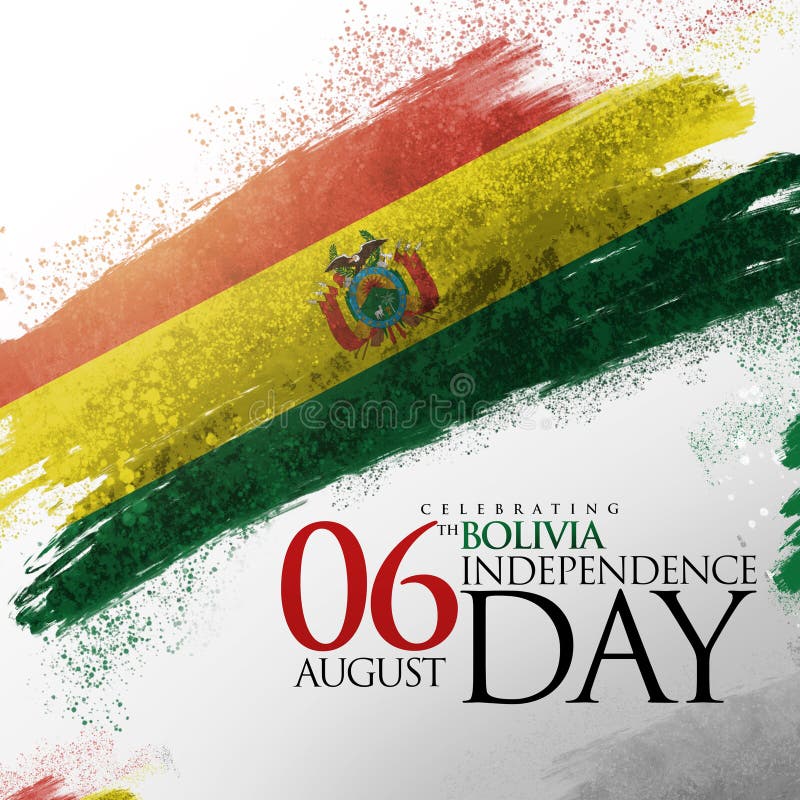 Bolivia Independence Day 06 August Illustration Stock Illustration ...