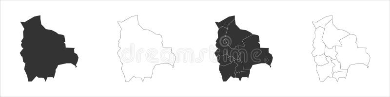 Bolivia Political Map of Administrative Divisions Stock Vector ...