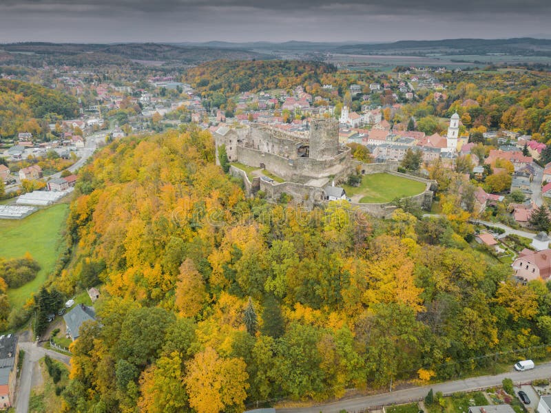 Bolkow Castle in Bolkow stock image. Image of lower - 202476487