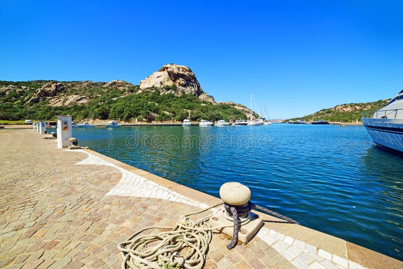 Bollard in Poltu Quatu stock image. Image of facade, amazing - 72879115