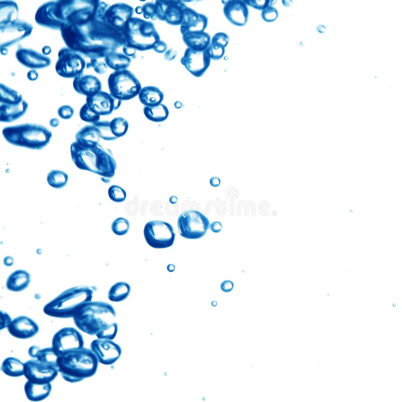 Bolle D'aria Blu Nell'acqua Immagine Stock - Immagine di luce, radura ...