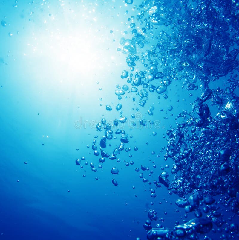 Bolle d'aria immagine stock. Immagine di immersione, modello - 7173581