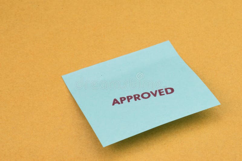 Bollo Annullato Sul Post-it Giallo Fotografia Stock - Immagine di bollo ...