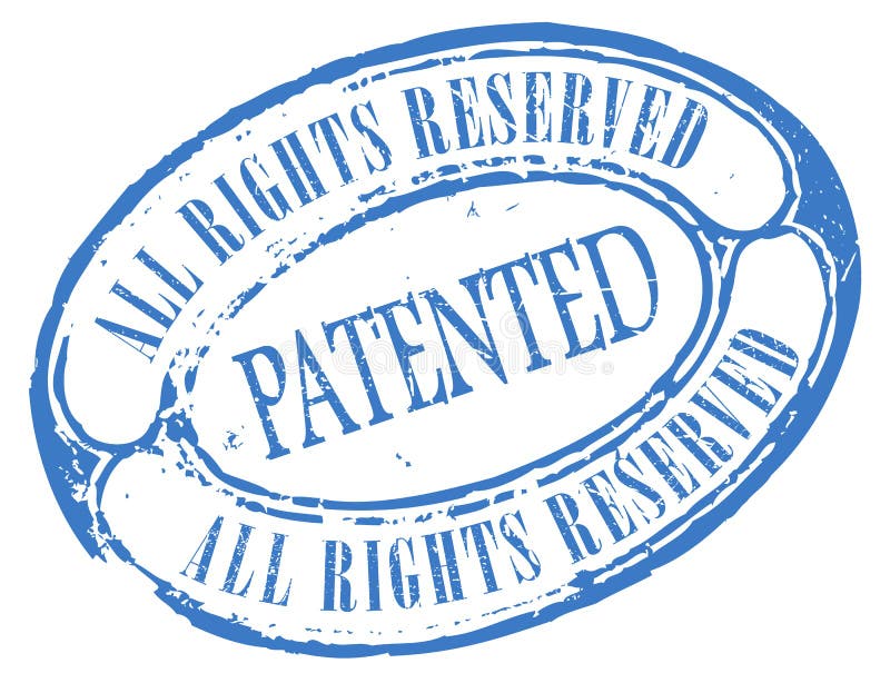 Bollo Brevettato Di Vettore Illustrazione Vettoriale - Illustrazione di ...
