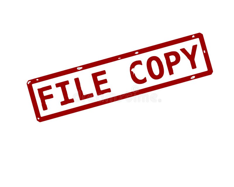Copia Di Archivio, Timbro a Inchiostro Illustrazione di Stock ...