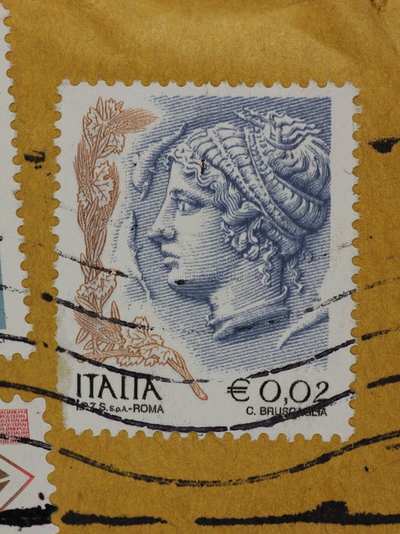Bollo dell'Italia immagine stock editoriale. Immagine di trasmetta ...