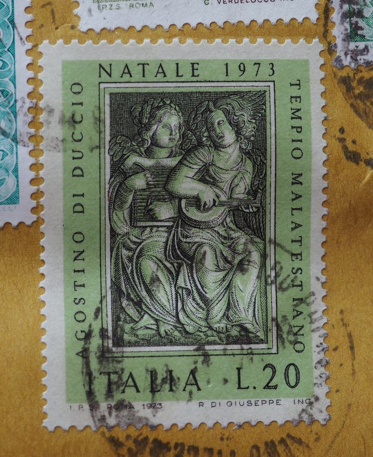 Bollo dell'Italia fotografia stock editoriale. Immagine di europeo ...