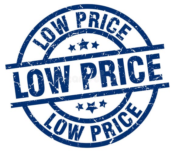 Bollo di prezzo basso illustrazione vettoriale. Illustrazione di segno ...