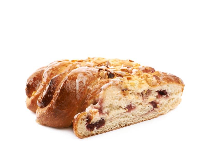 Bollo Dulce De Los Pasteles Del Canela Aislado Foto de archivo - Imagen ...