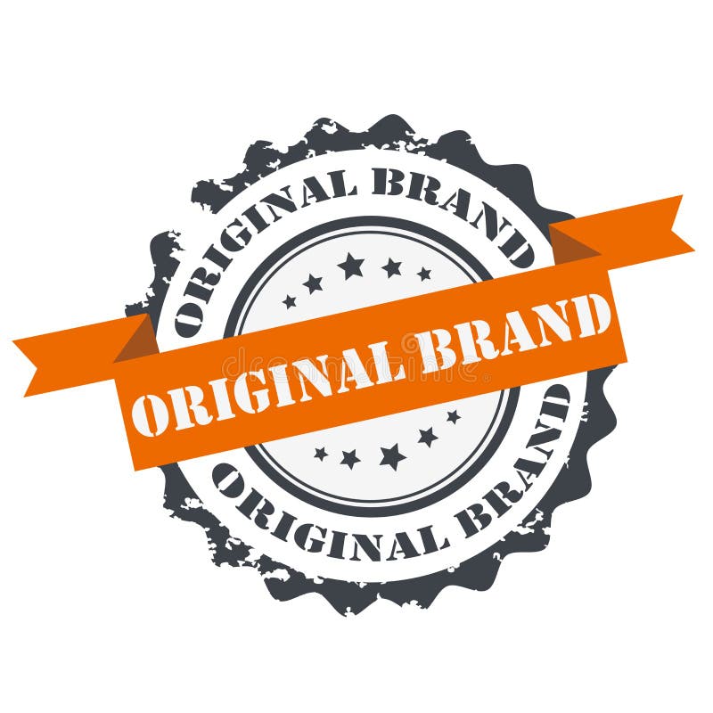Bollo originale di marca illustrazione vettoriale. Illustrazione di ...