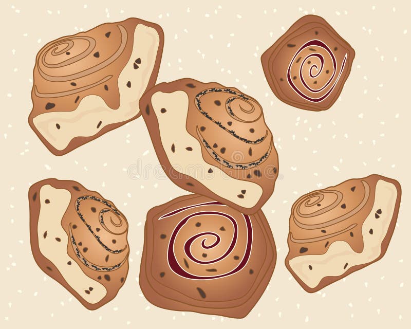 Bollos Ilustraciones Stock, Vectores, Y Clipart – (2,142 Ilustraciones ...