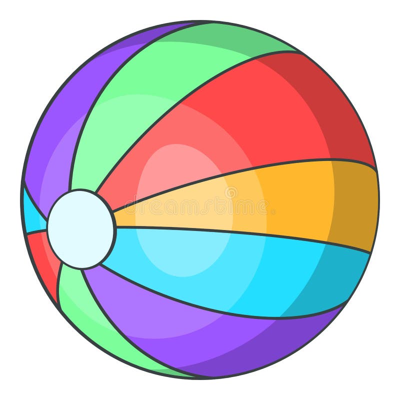 Bollsymbol, Tecknad Filmstil Stock Illustrationer - Illustration av ...