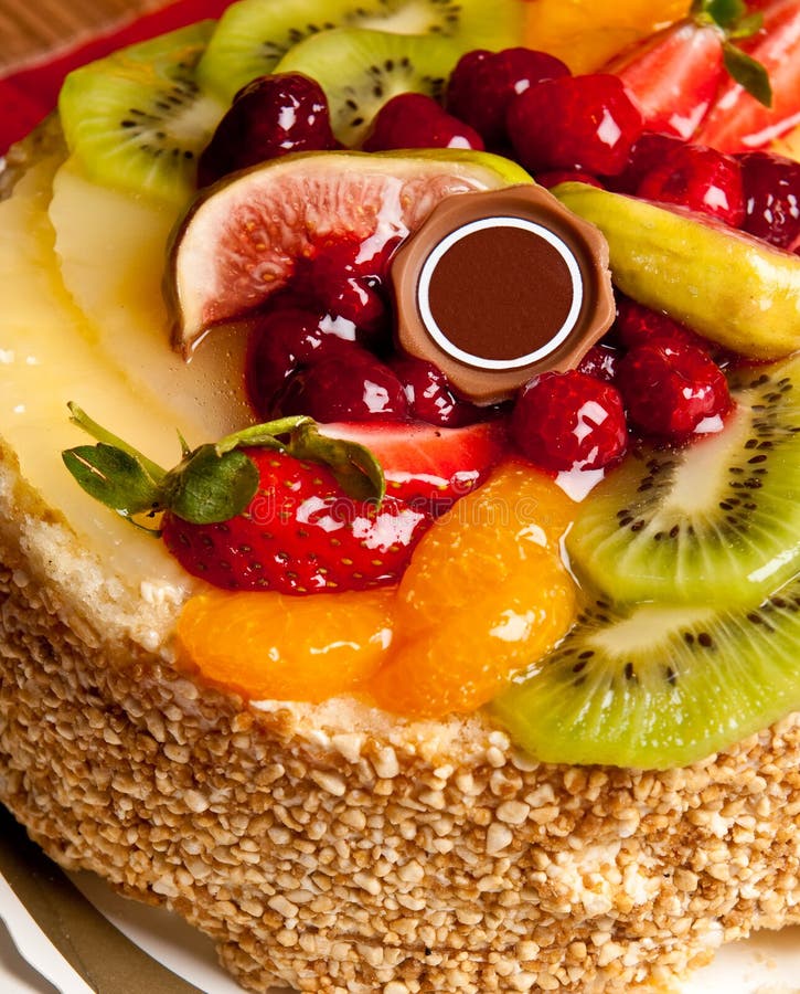 Bolo da fruta imagem de stock. Imagem de torta, gourmet - 12384683