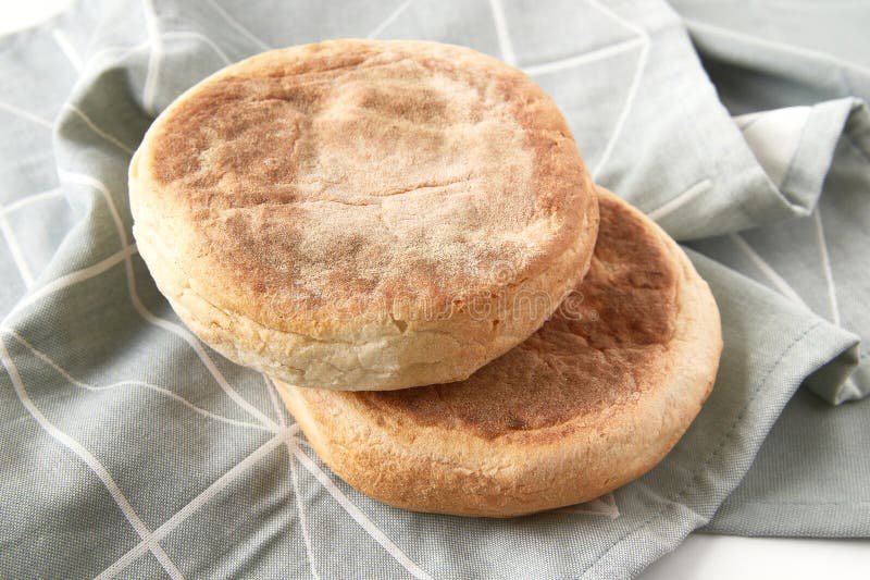 Bolo De Caco. Traditional Portuguese Bread Stock Image - Image of table ...