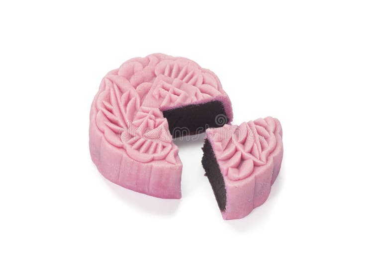 Bolo de lua cor-de-rosa imagem de stock. Imagem de potenciômetro - 20833633