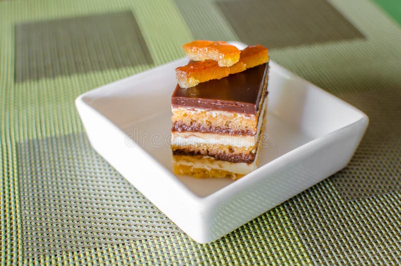 Bolo De Opera, Sobremesa Francesa Imagem de Stock - Imagem de espuma ...