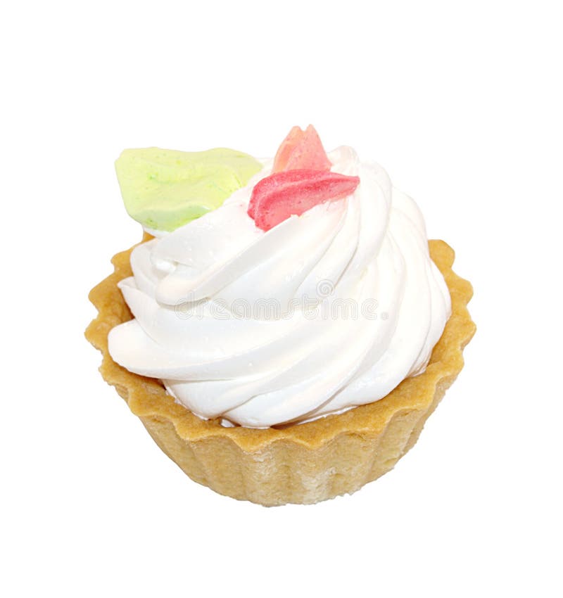 Bolo Isolado No Fundo Branco Imagem de Stock - Imagem de marrom, bonito ...