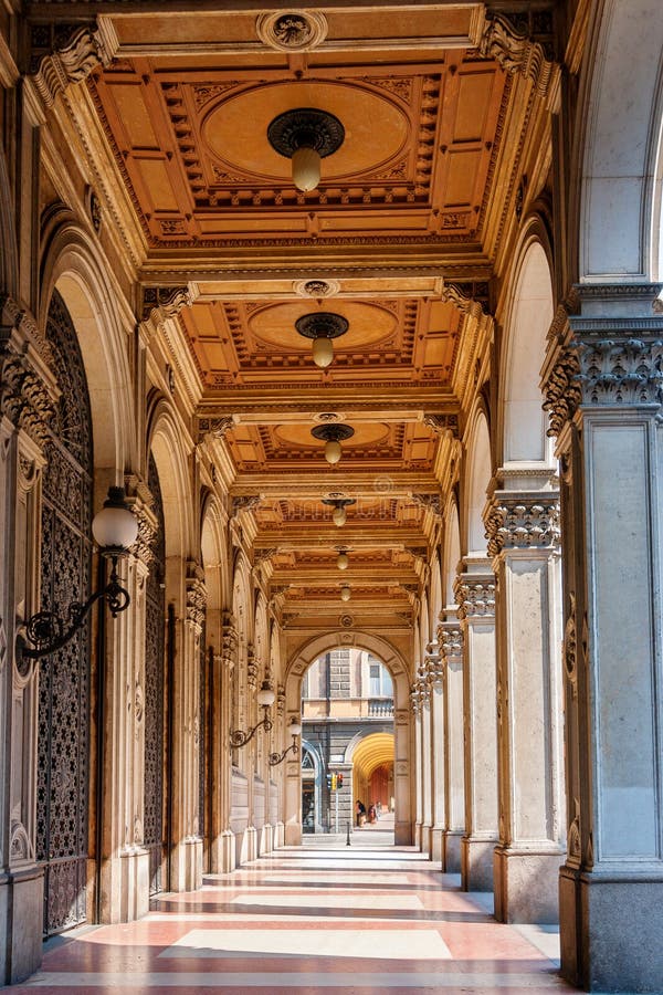 Bologna arcades. Italy stock photo. Image of italian - 37847058