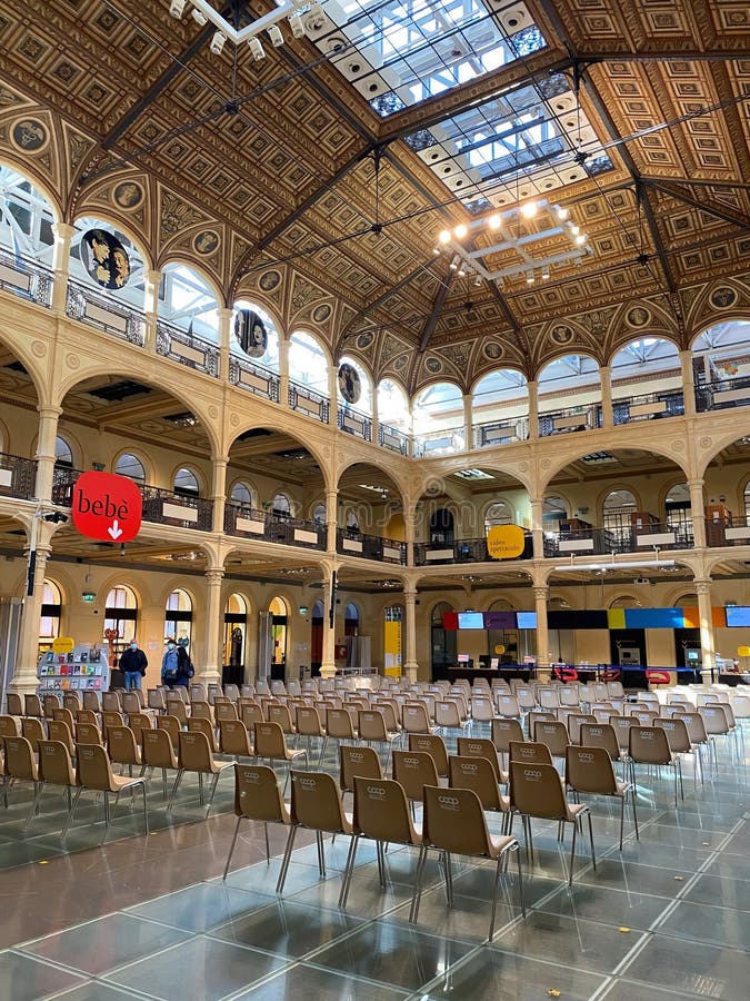 Bologna Public Library, Sala Borsa. Italy Editorial Stock Image - Image ...