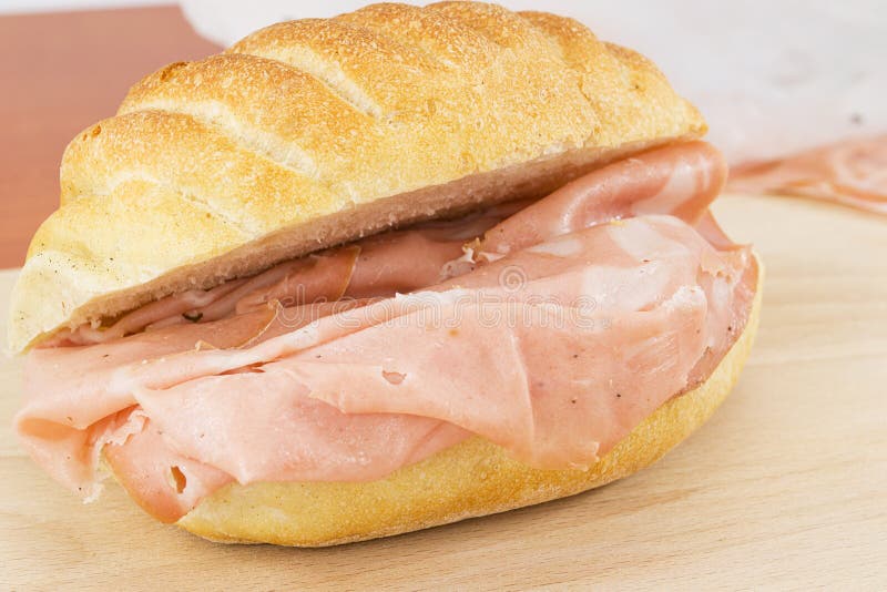 Bologna sandwich stock photo. Image of beef, cropping - 24324862