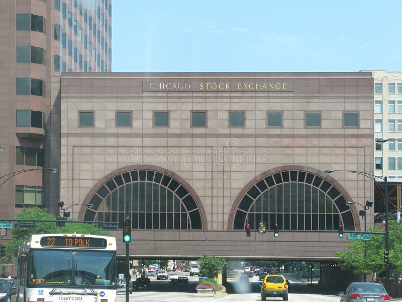 Bolsa de acción de Chicago foto editorial. Imagen de estados - 61062241