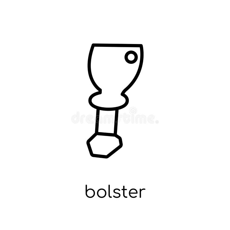 Bolster Vector Icon on White Background. Flat Vector Bolster Icon ...