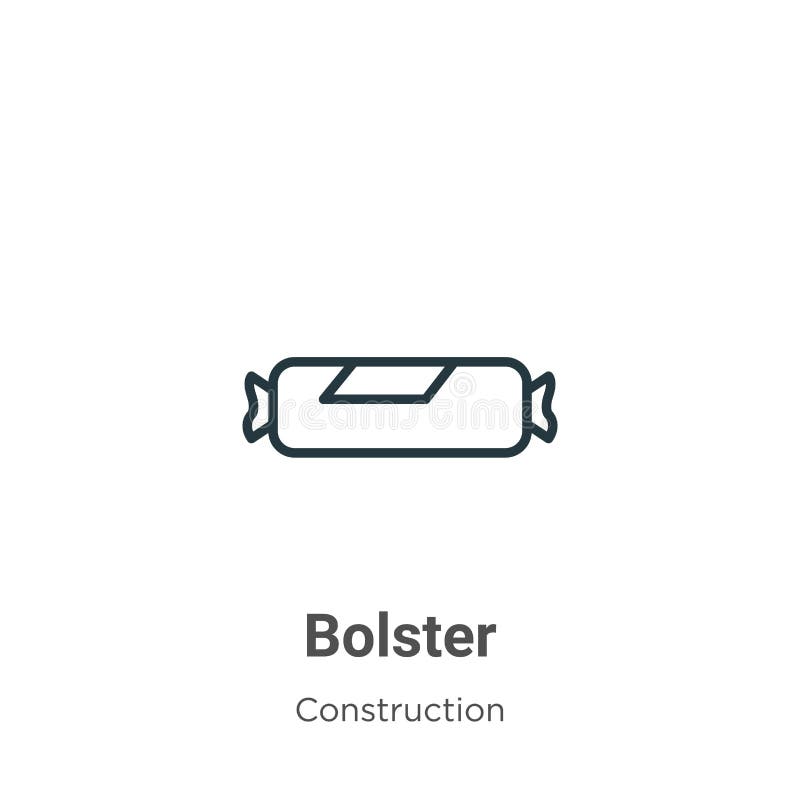 Bolster Outline Vector Icon. Thin Line Black Bolster Icon, Flat Vector ...