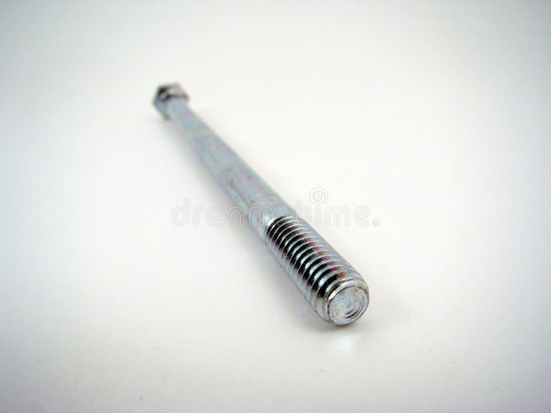 Bolt stock image. Image of work, ends, white, threads - 3748329