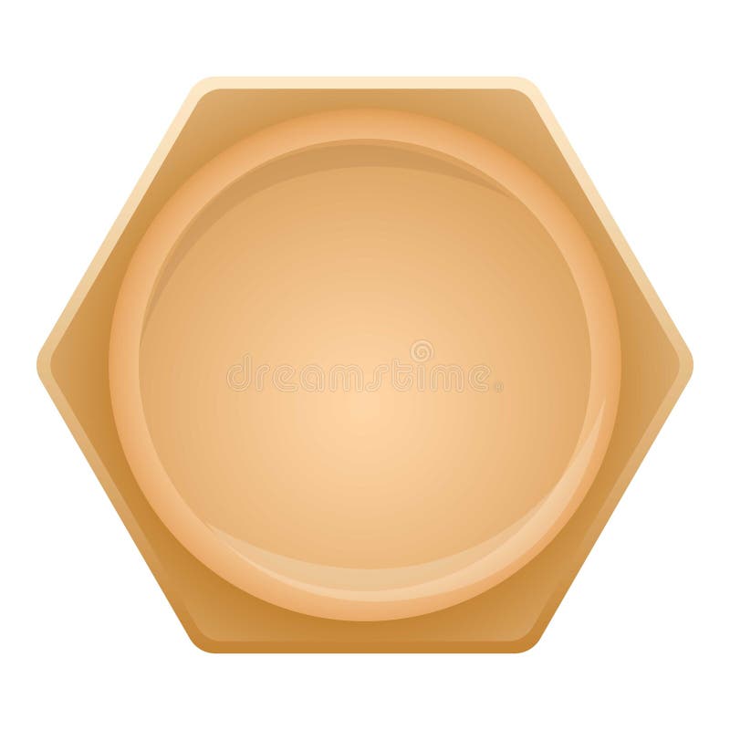 Bolt Cap Icon Cartoon Vector. Metallic Tools Stock Vector ...