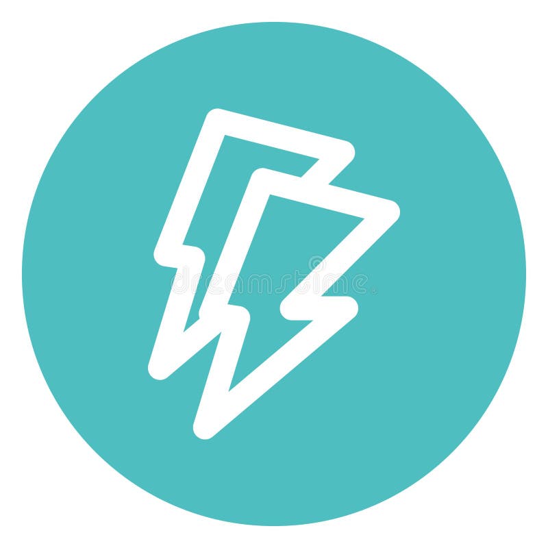 Bolt, Charge Bold Outline Vector Icon Which Can Easily Modify or Edit ...