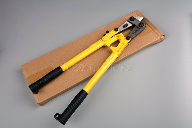 Bolt Cutter on Concrete Surface Construction Concept.hardware Store and ...