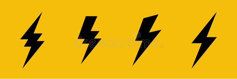 Bolt Energy Thunder and Power Flash Vector Design Stock Vector ...