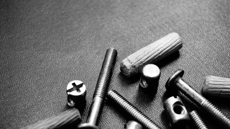 Bolt Engineering Material and Other Complementary Objects Stock Image ...
